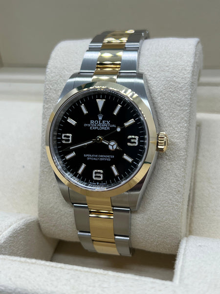 Rolex Explorer Two Tone 124273 Complete Set Dated 2022 – BST Watches