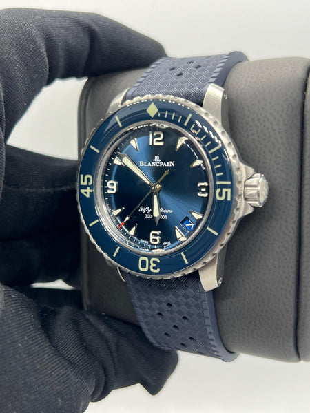 Blancpain Fifty Fathoms 42mm titanium 5010 12B40 O52A Complete Set Dat ...